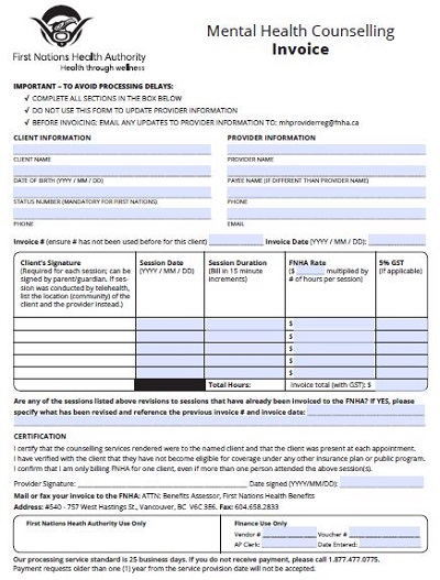 20 Free Mental Health Invoice Templates Template Republic