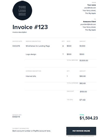 20 Free Mental Health Invoice Templates Template Republic